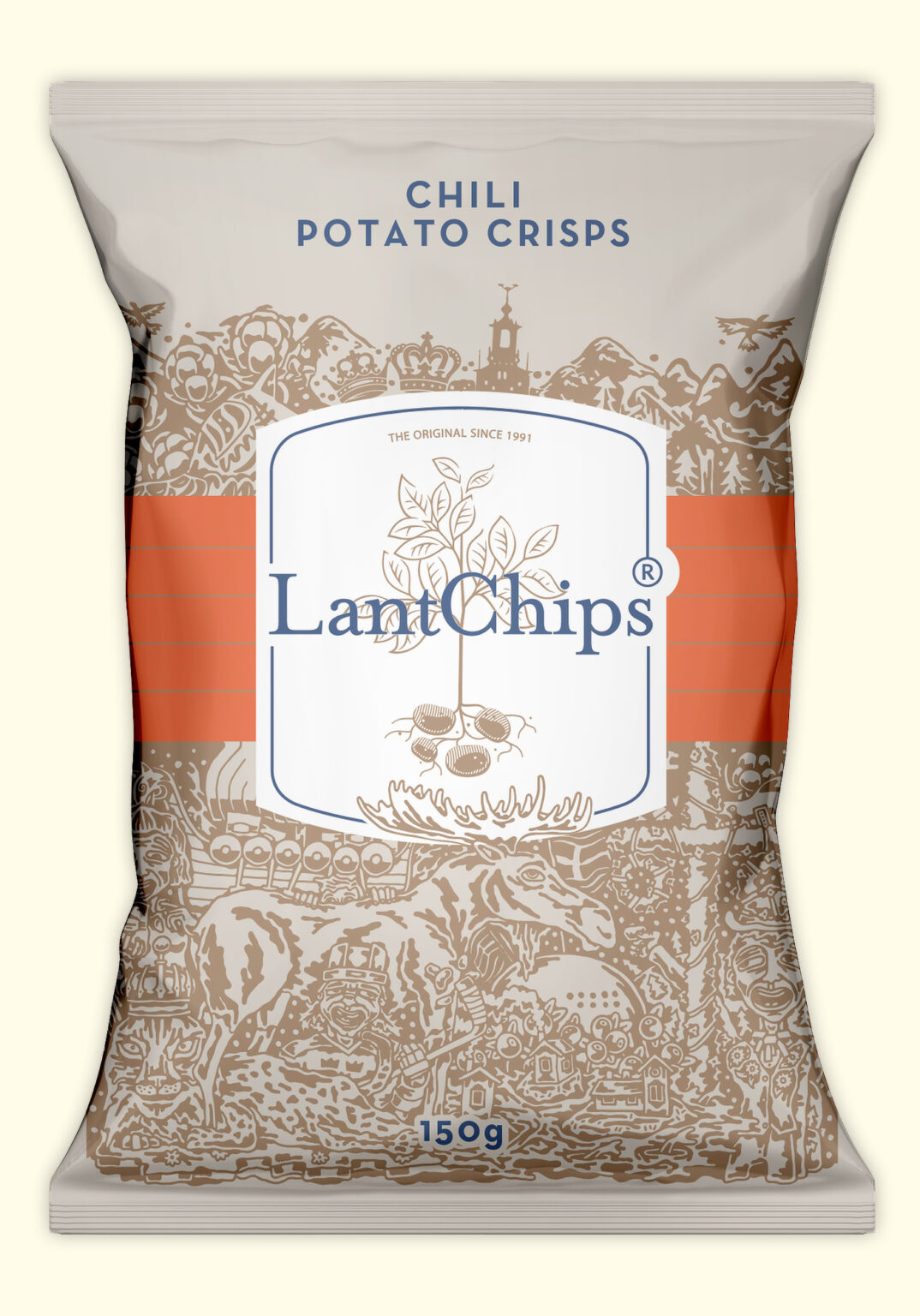 LantChips Potato Crisps Chili – Svenska LantChips